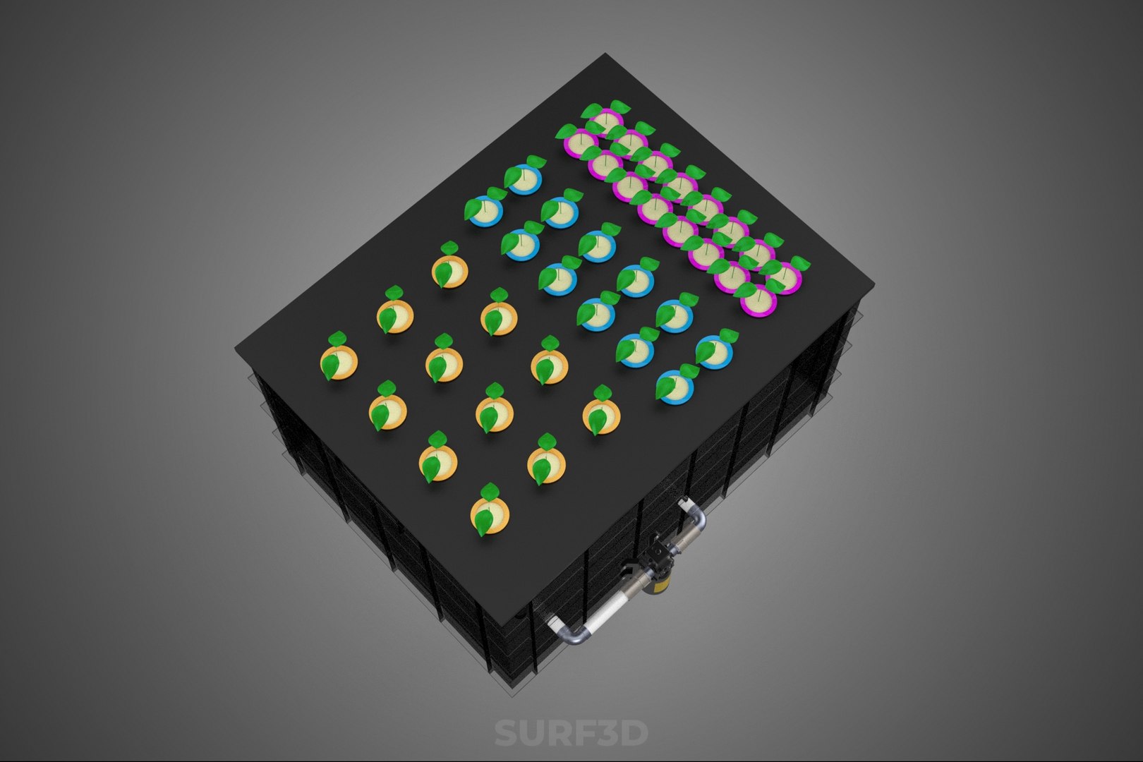 3D AUTOMATIC AEROPONIC CLONE STATION PLANT SPRAY CLONING CLONER KIT ...