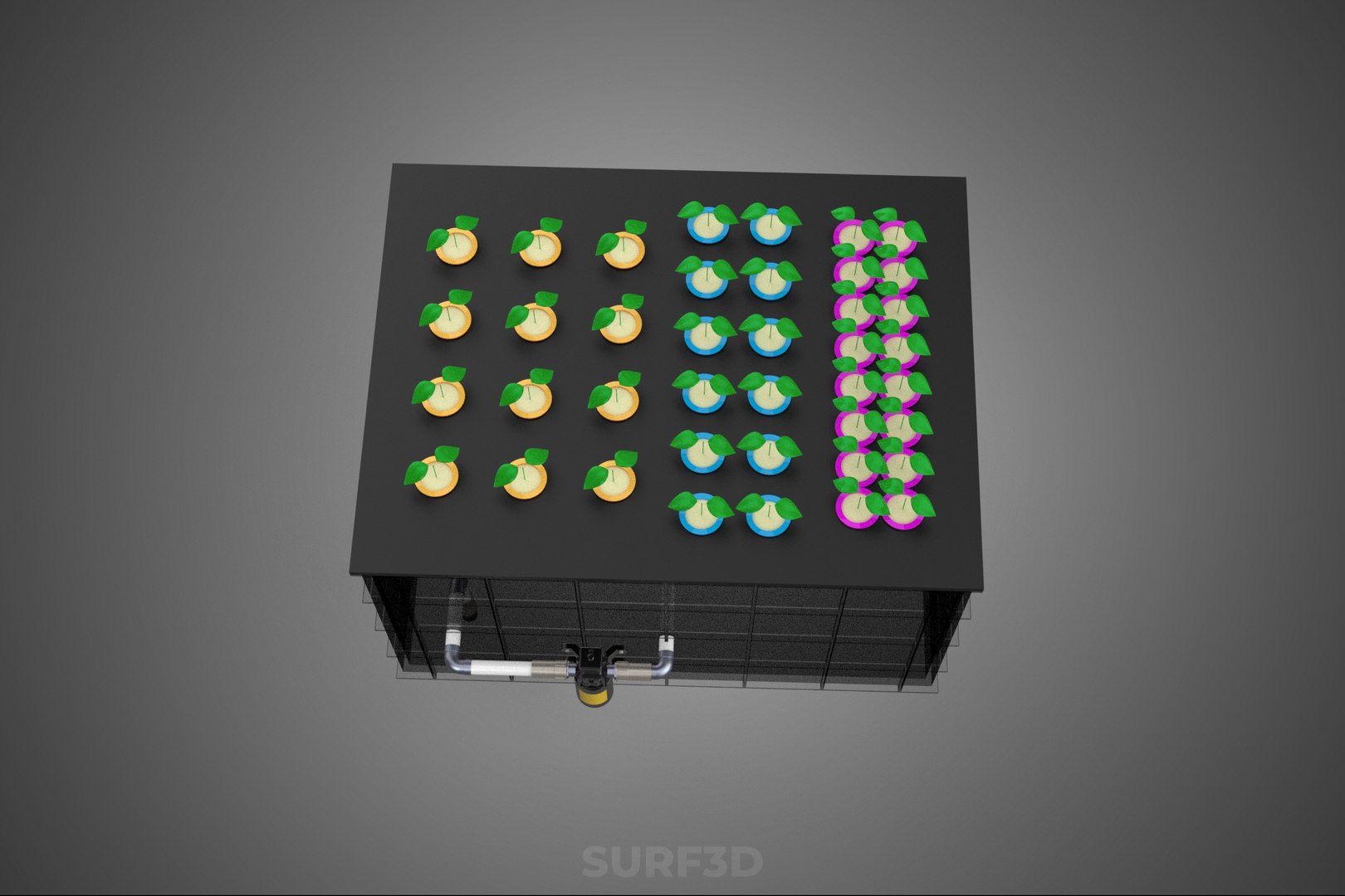 3D AUTOMATIC AEROPONIC CLONE STATION PLANT SPRAY CLONING CLONER KIT ...