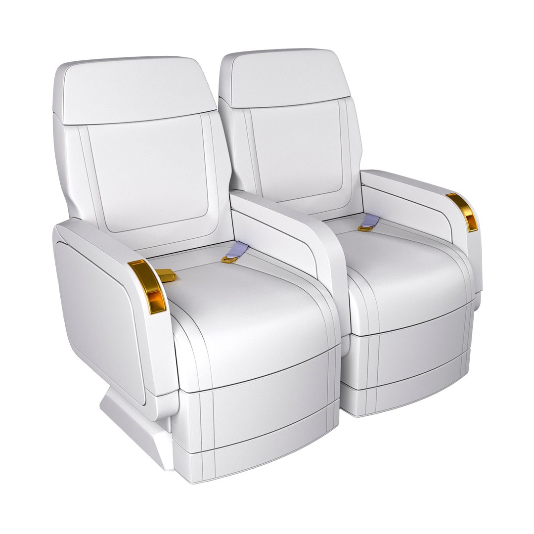 3D Model VIP Cabin Airplane Seat - TurboSquid 2152891