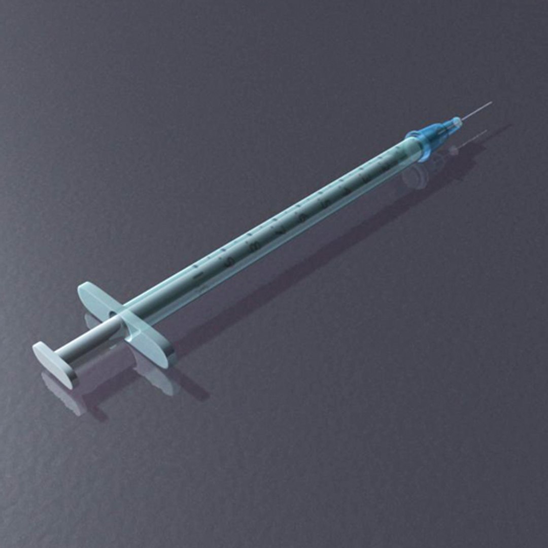 3d syringe model