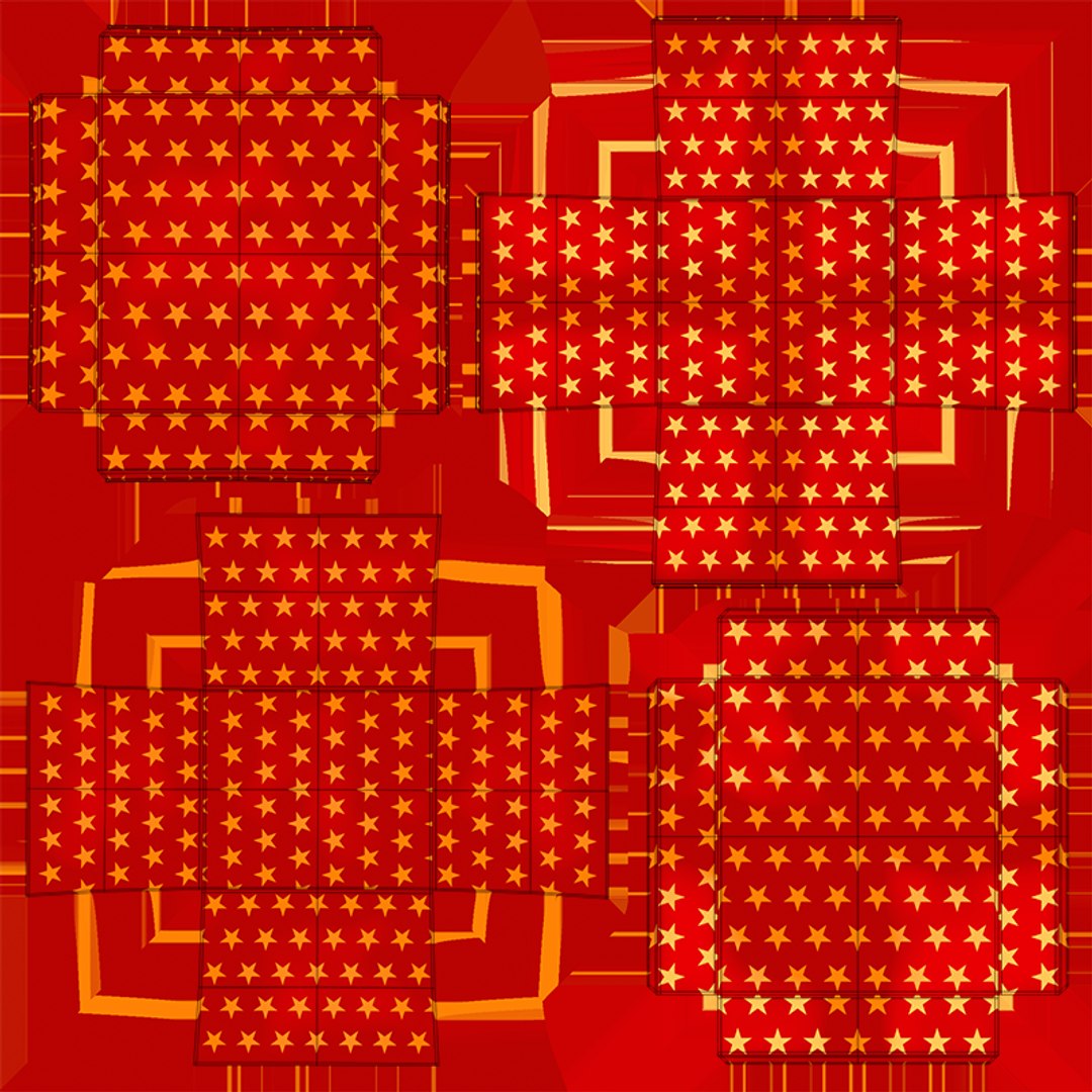 Gift Box Cube Label Red 3D - TurboSquid 1744663