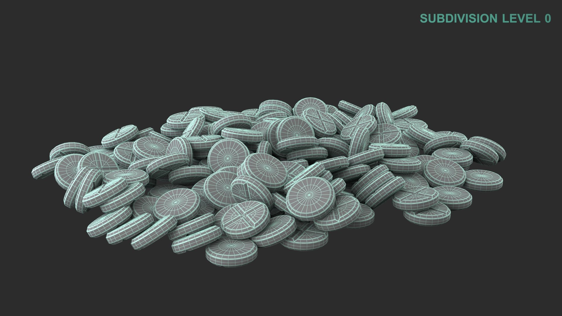 3D Pill Pile - TurboSquid 2151131