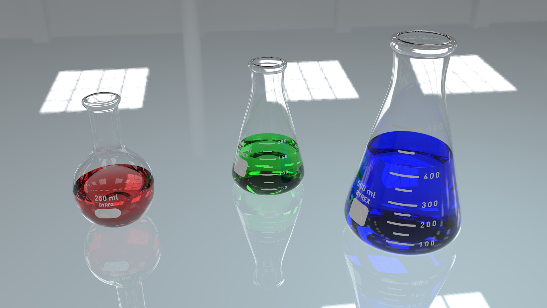 3D Erlenmeyer Boiler Flasks Model - TurboSquid 1310299