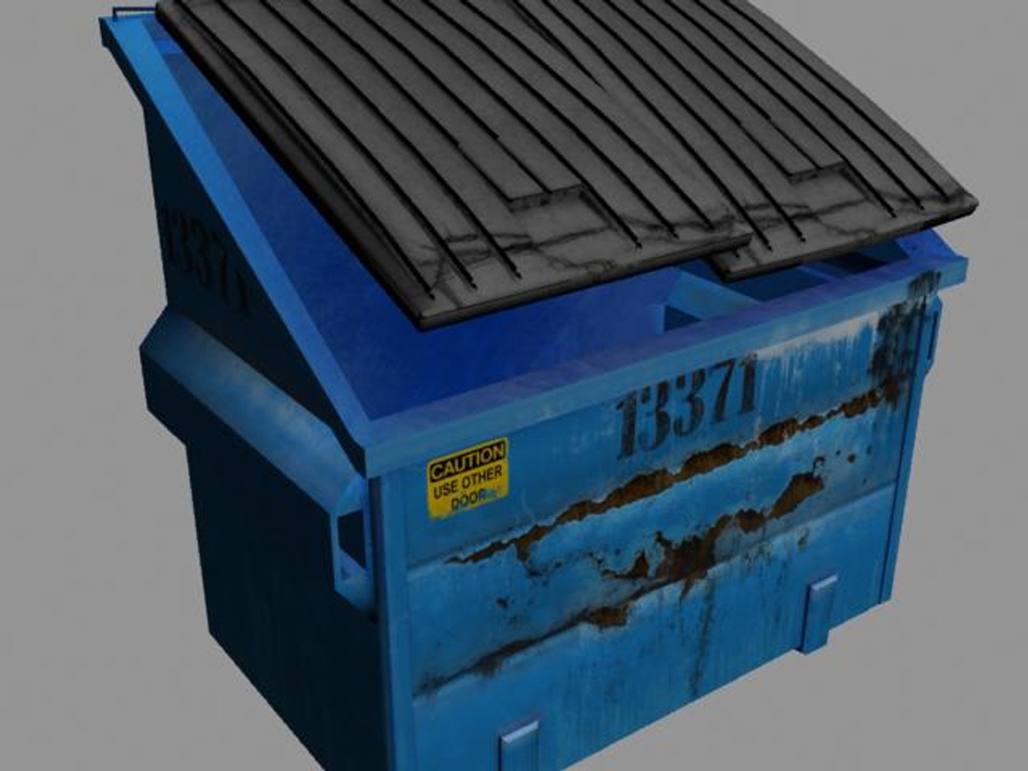 3d dumpster model