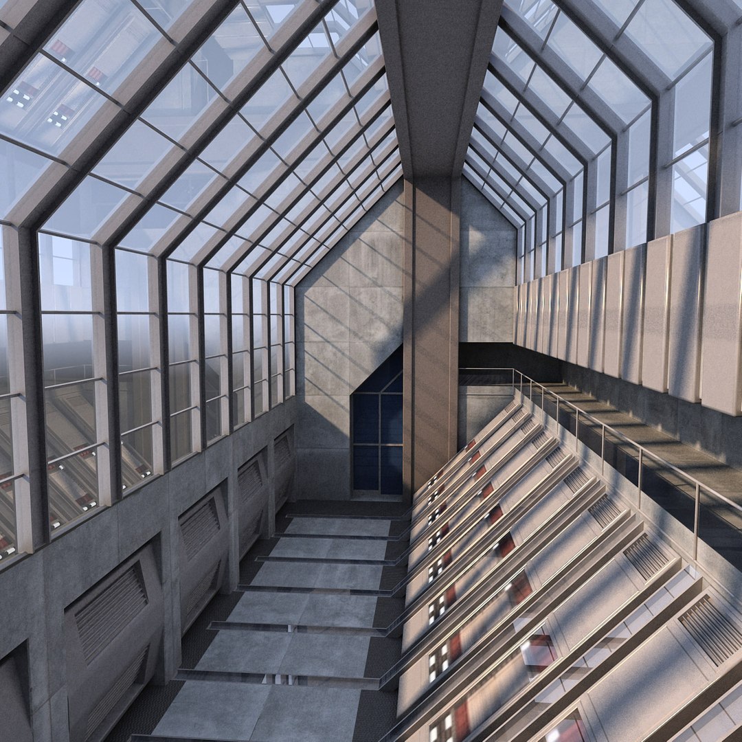 3d Industrial Interior Model