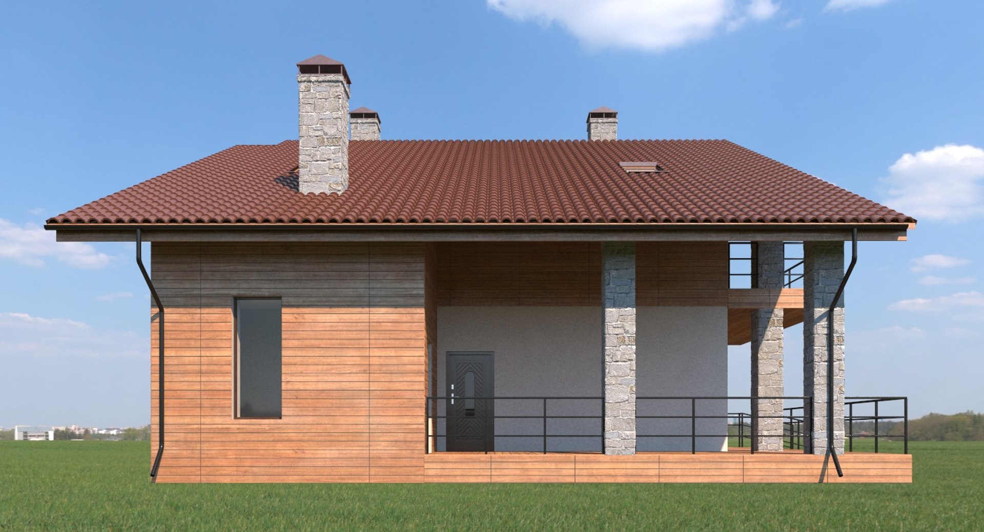 3D Modern 3 Walls - TurboSquid 1384211