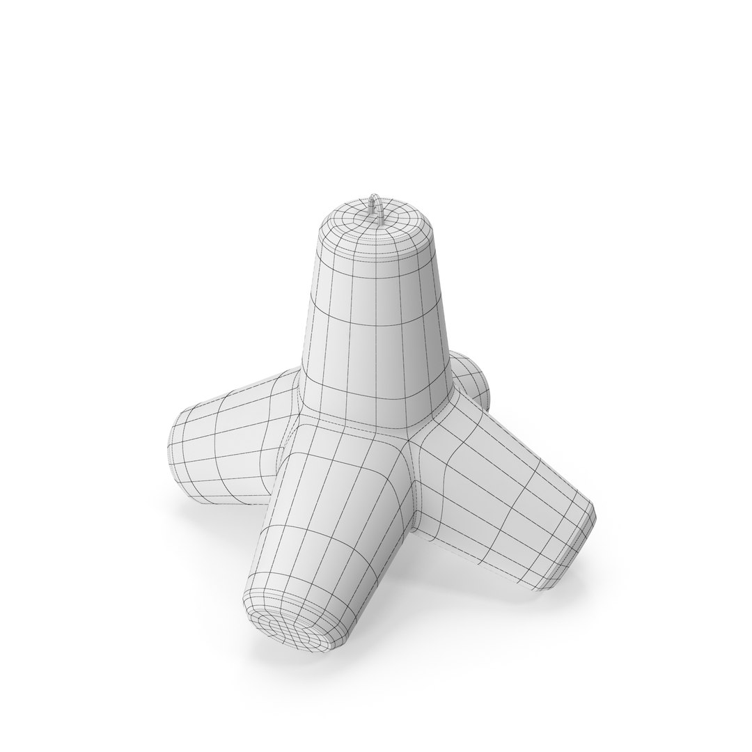 3D Model Concrete Tetrapod - TurboSquid 1994268