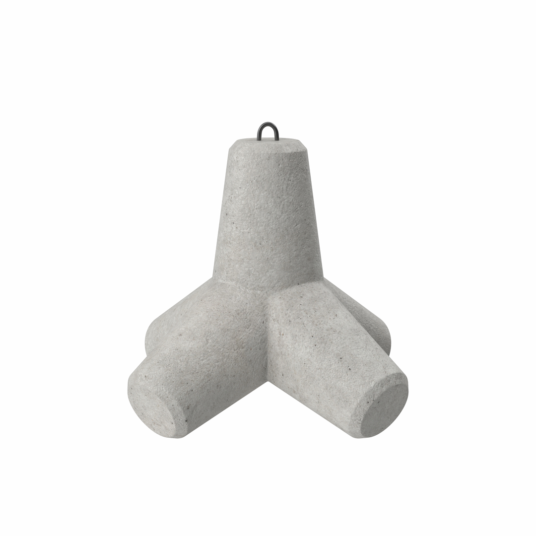 3D Model Concrete Tetrapod - TurboSquid 1994268