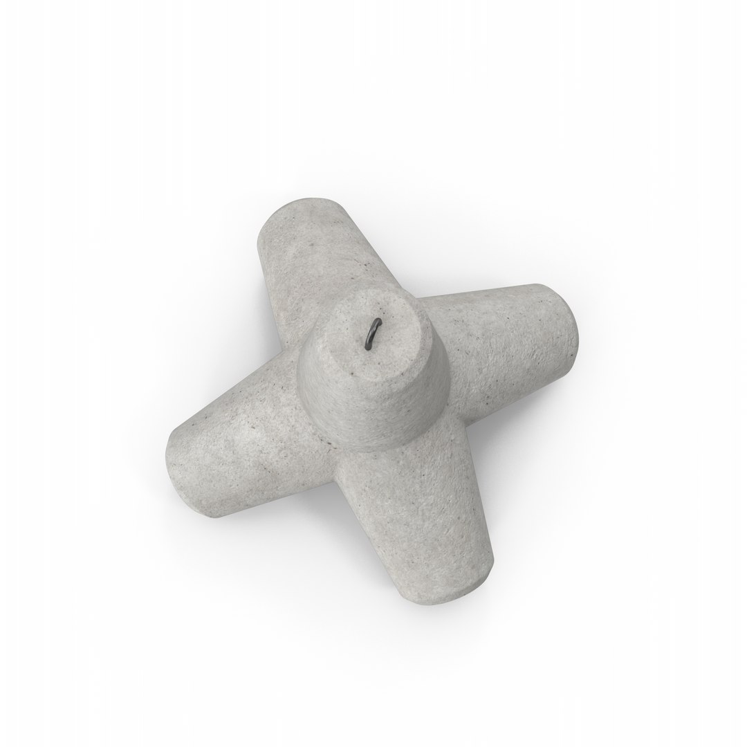 3D Model Concrete Tetrapod - TurboSquid 1994268