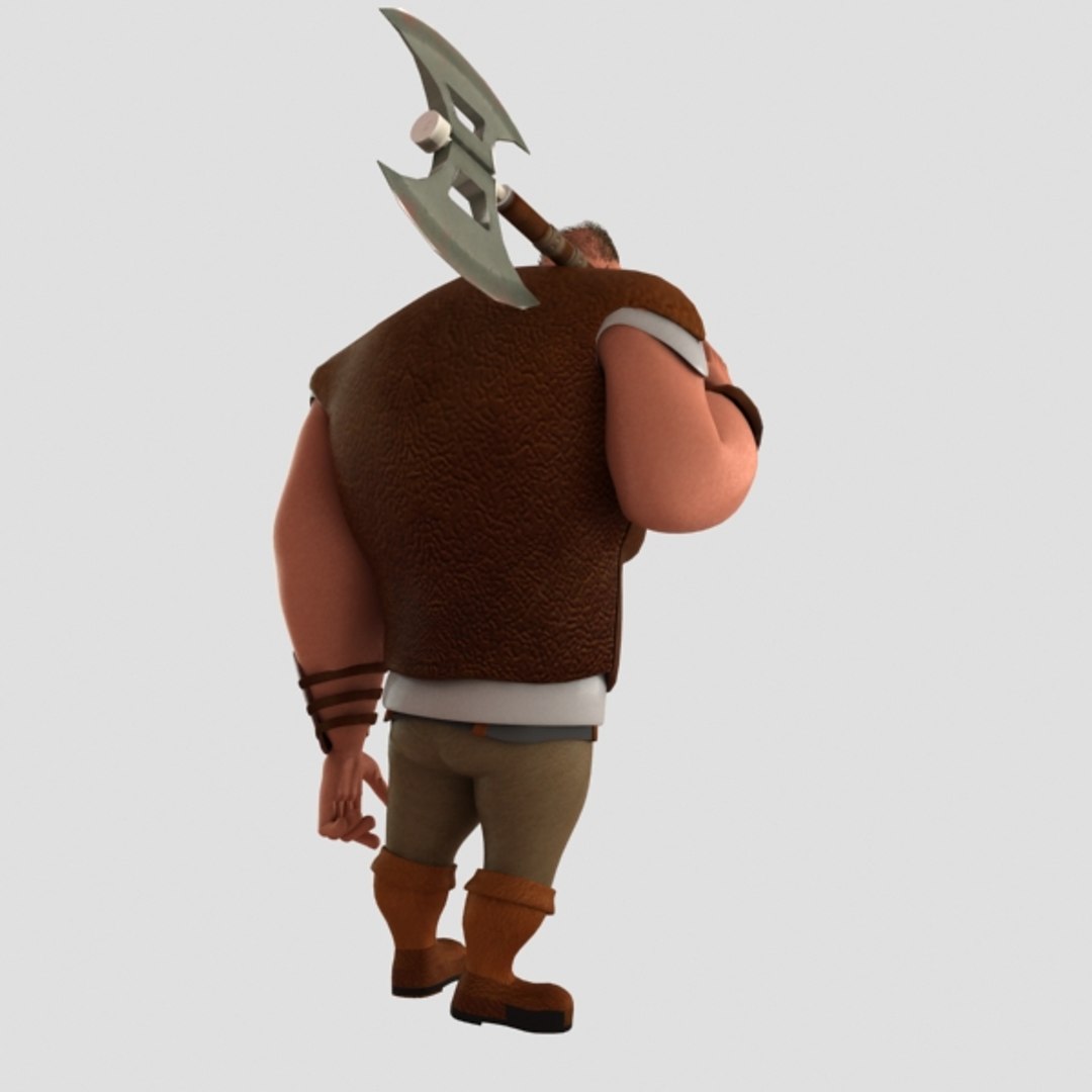 3d Medieval Big Man Model