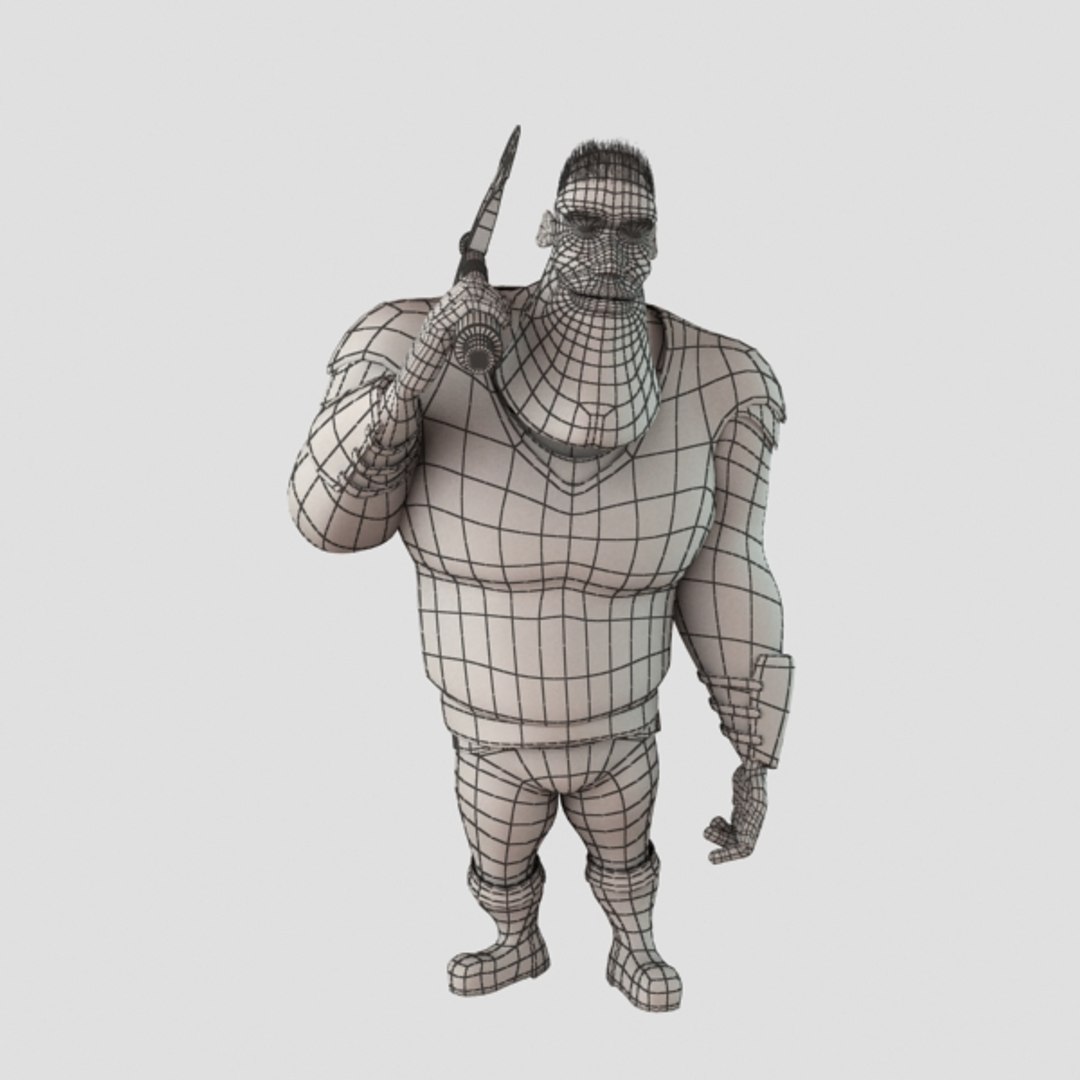 3d Medieval Big Man Model