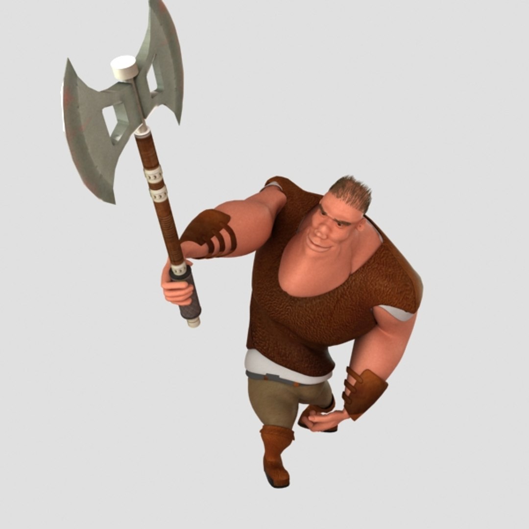 3d Medieval Big Man Model