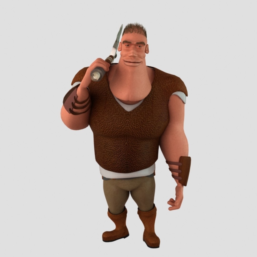 3d Medieval Big Man Model