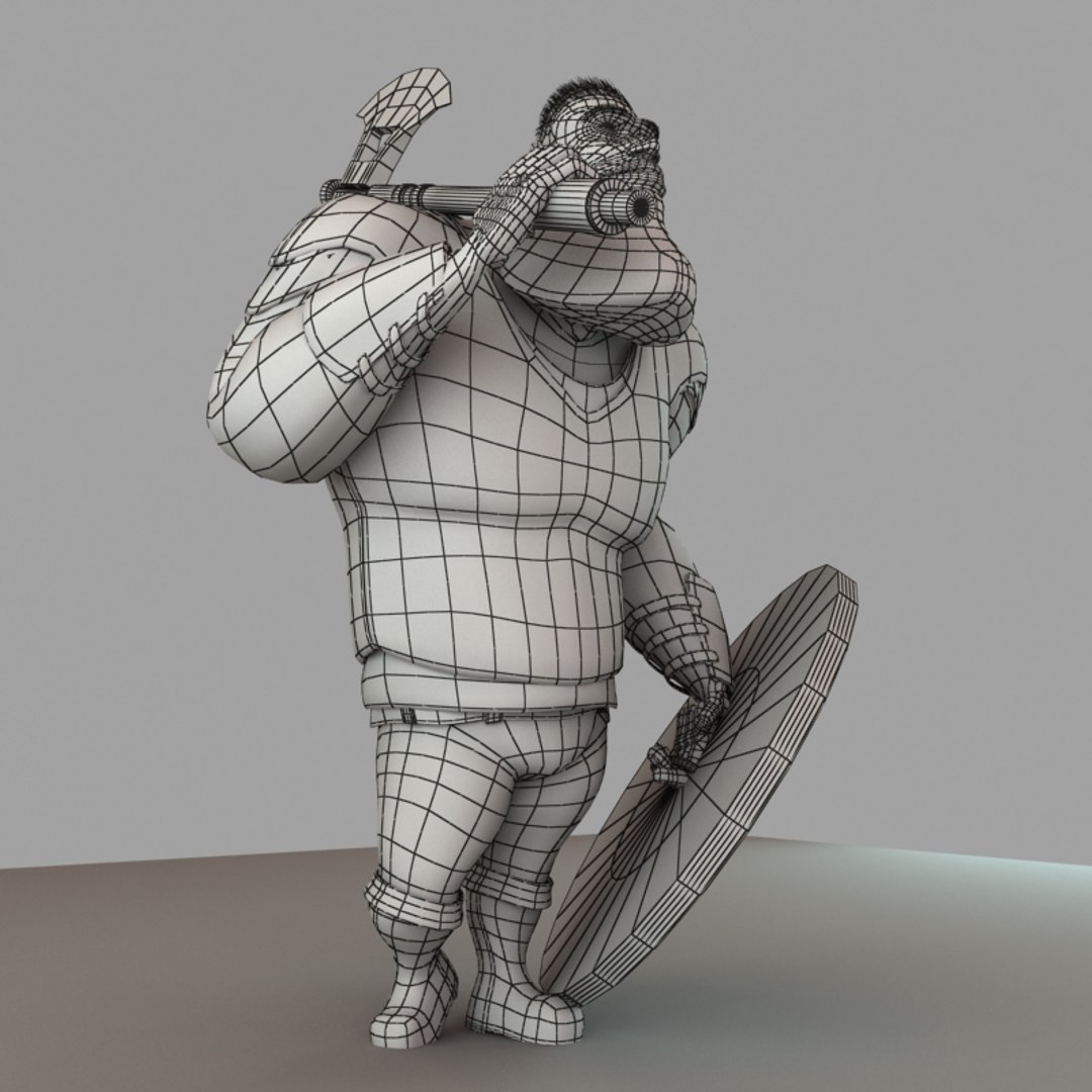 3d Medieval Big Man Model