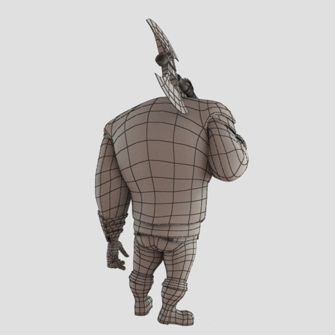 3d Medieval Big Man Model