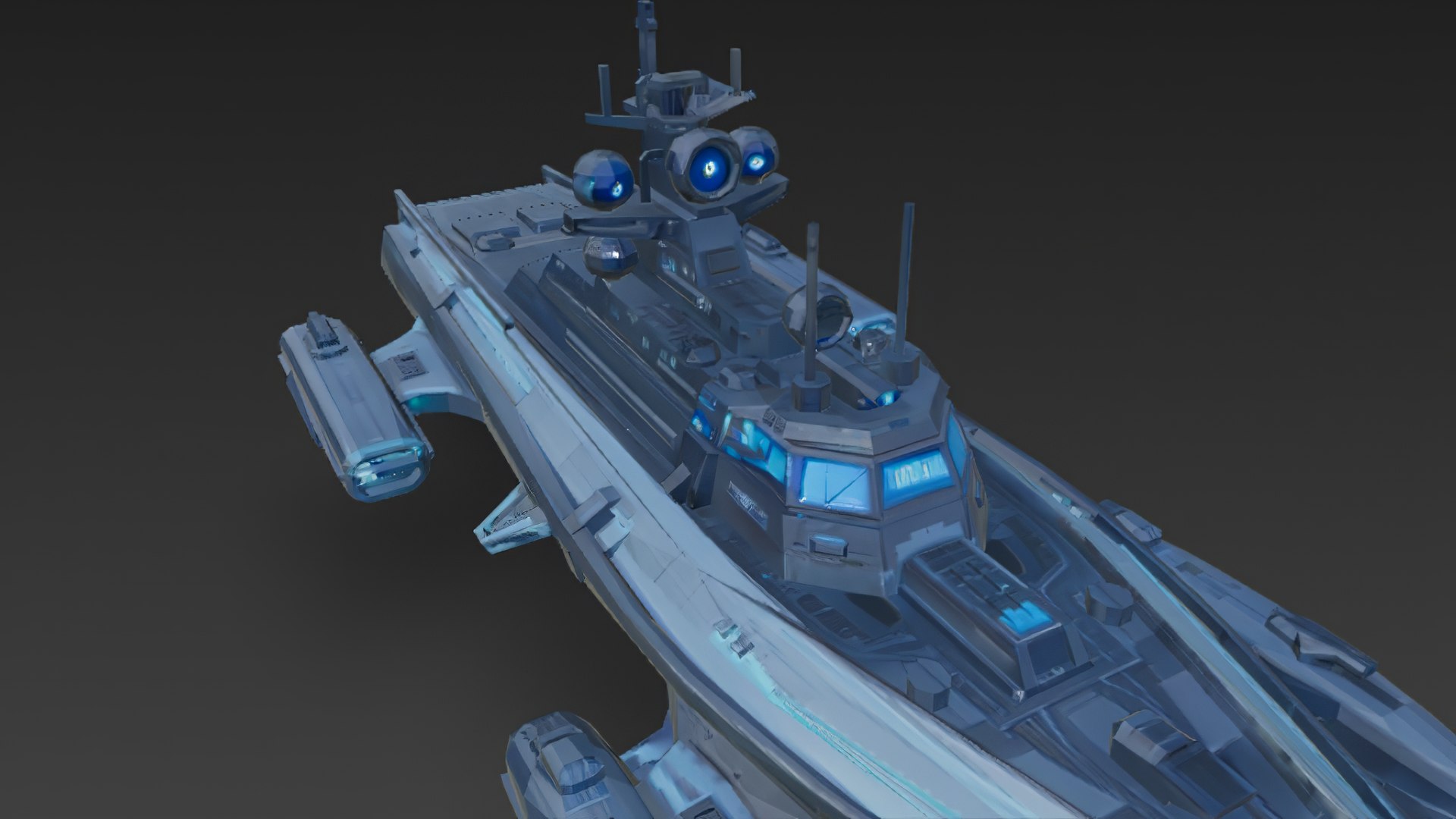 3D Sci-Fi Futuristic Naval Battleship PBR 3D Model - TurboSquid 2464914