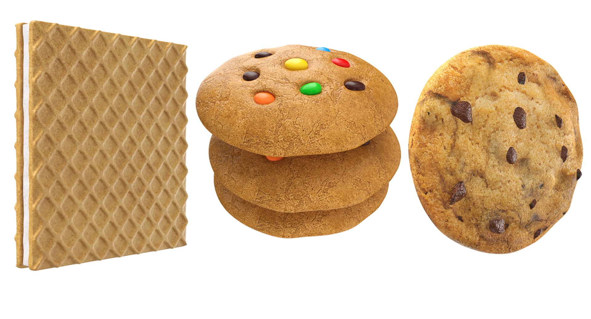 3D Model Cookies Modeled - TurboSquid 1417046