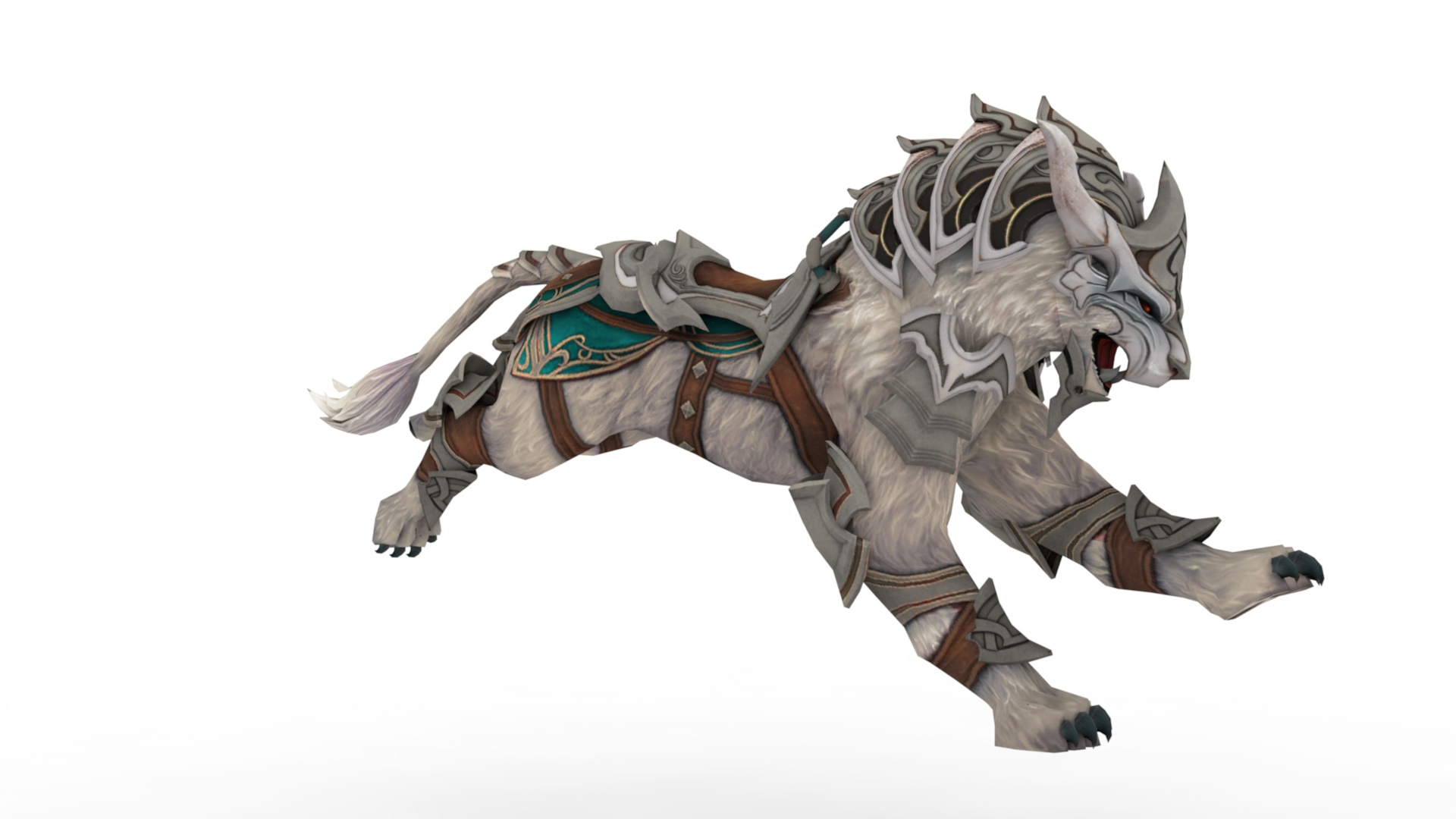 3D LowPoly Model A Realistic White Tiger Low-poly 3D model - TurboSquid ...