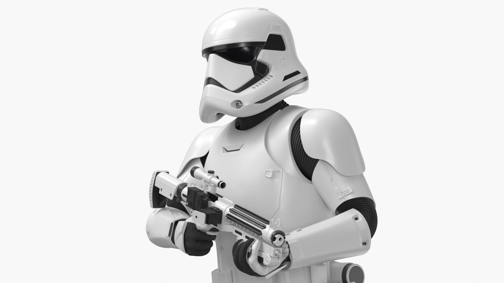 First Order Stormtrooper With Blaster Walking Pose 3D Model - TurboSquid 2366369