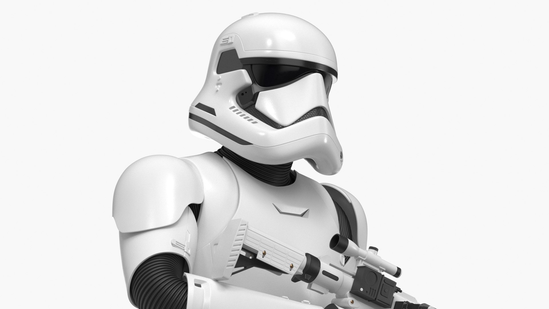 First Order Stormtrooper With Blaster Walking Pose 3D Model ...