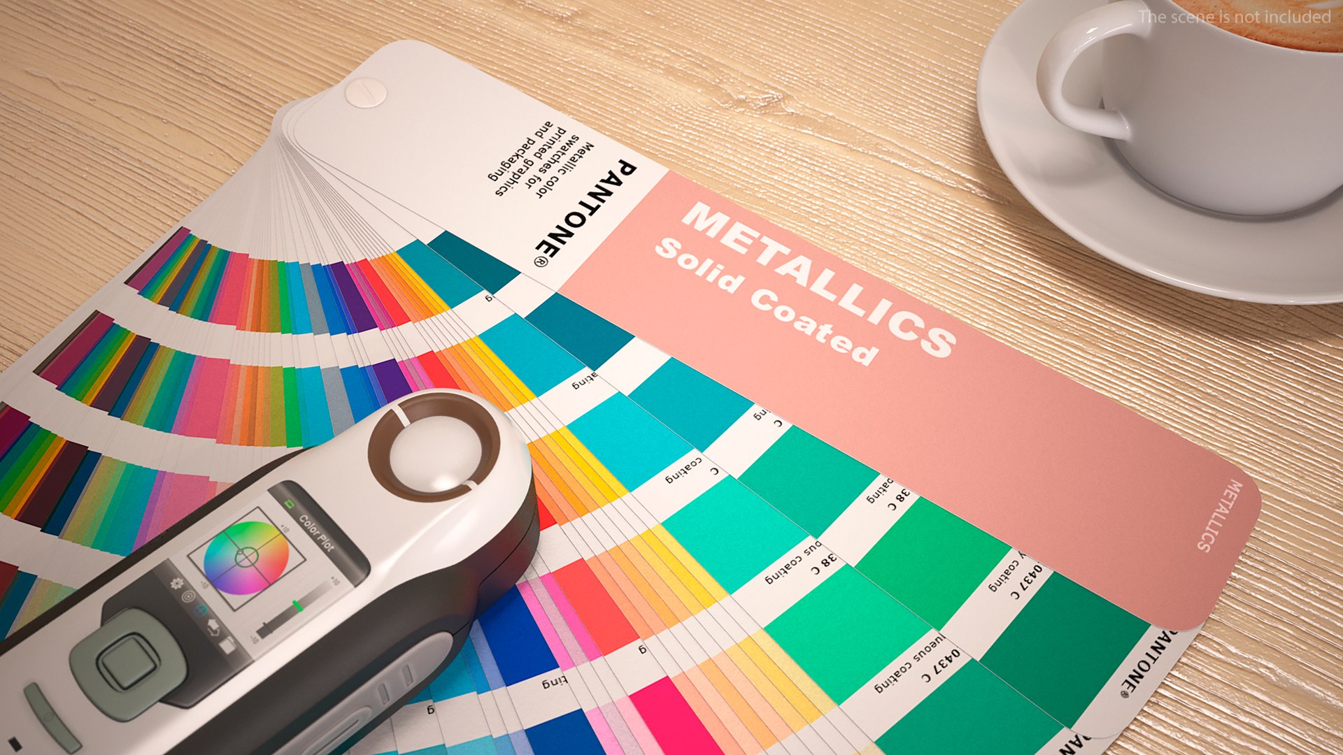 3D Handheld Color Measurement Tool On Coated Color Chart Model ...