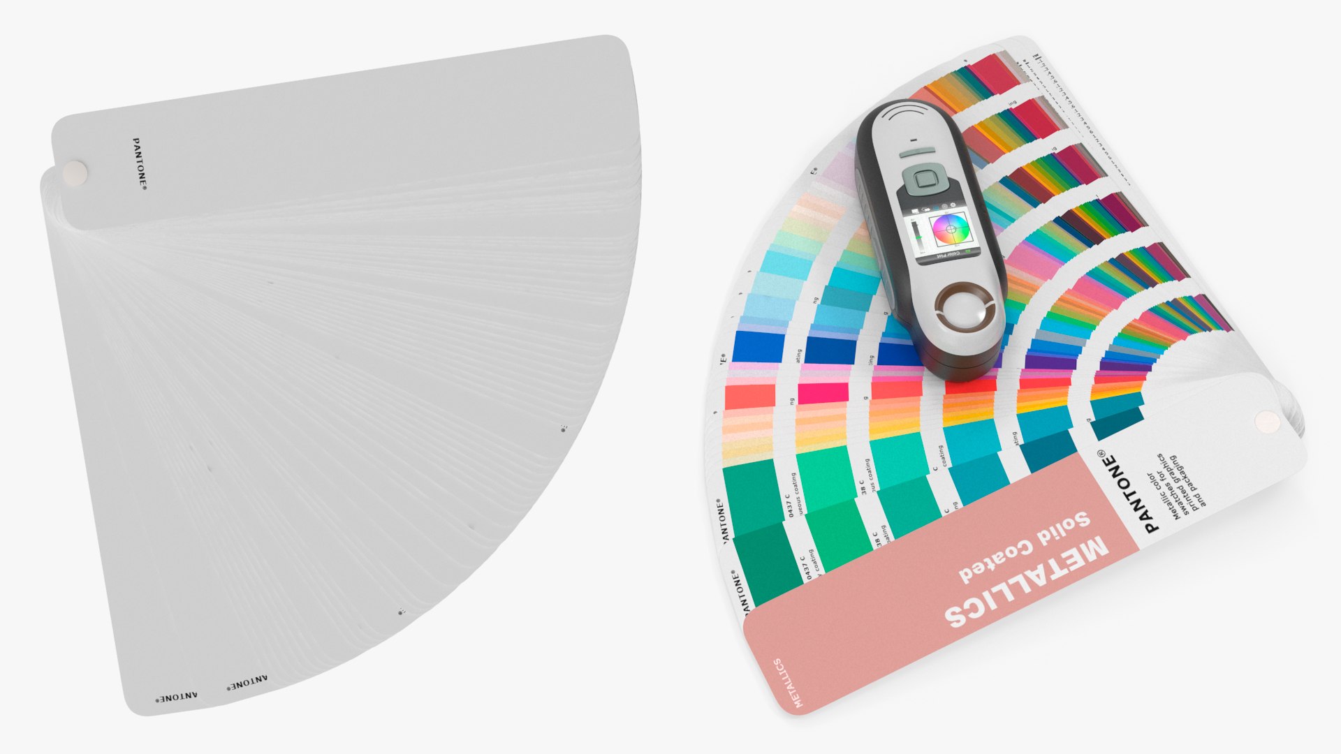 3D Handheld Color Measurement Tool On Coated Color Chart Model ...