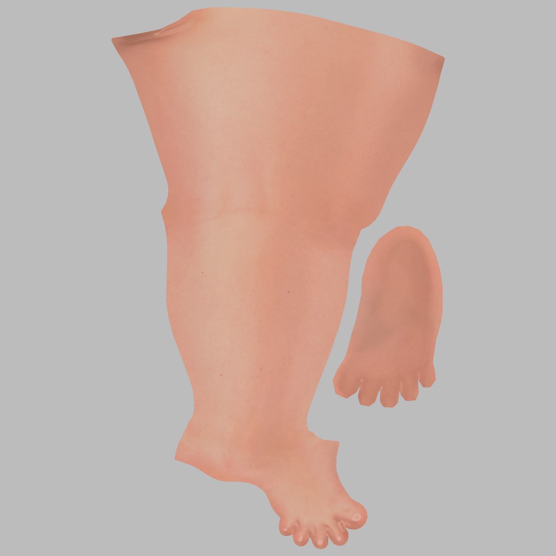 3D Model Fit Female Anatomy - Leg And Foot Base Mesh - TurboSquid 1853883