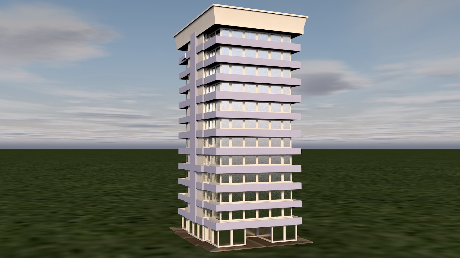 Game And VR Ready Residential Storey Apartment Building 3D Model ...