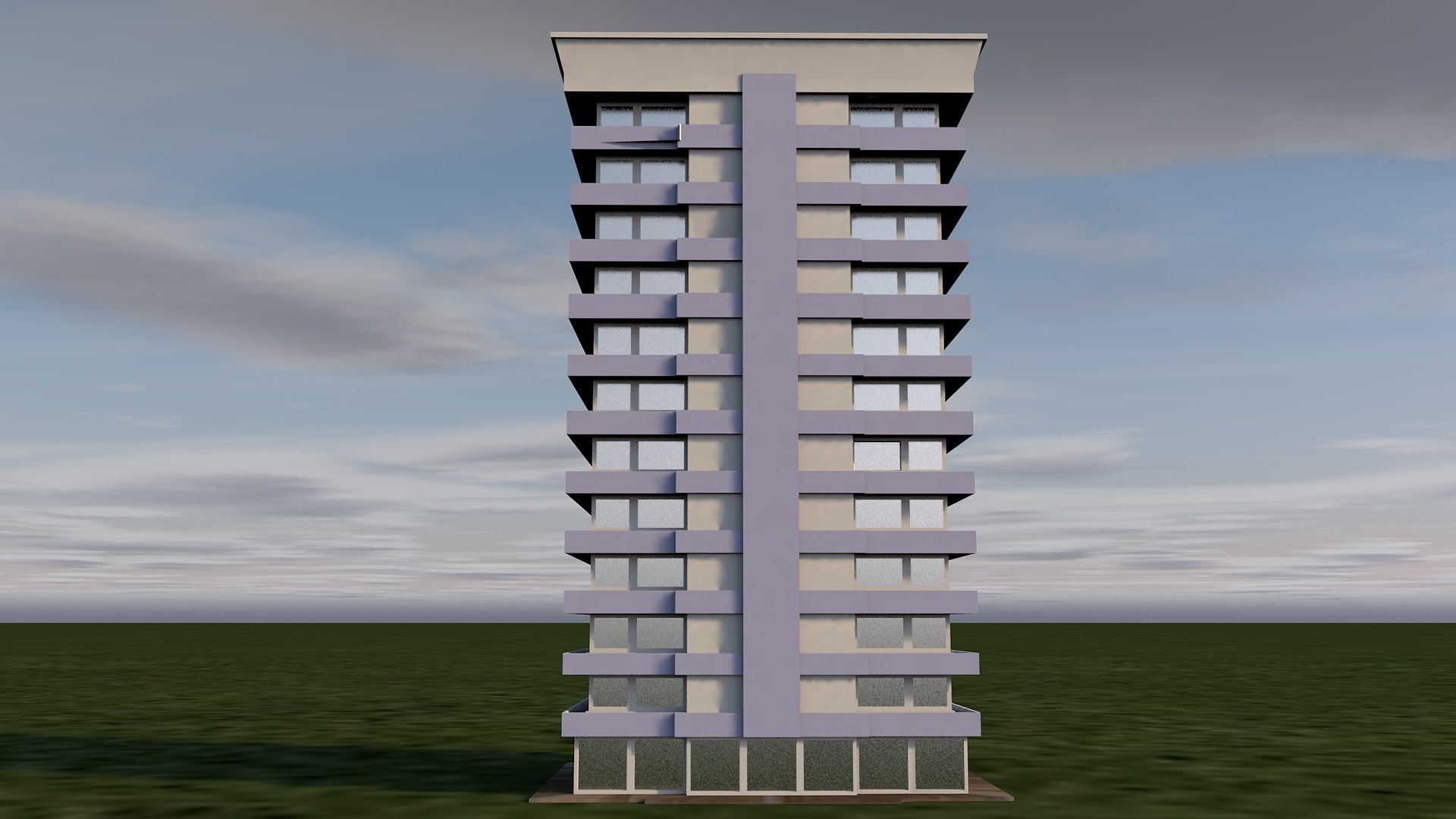 Game And VR Ready Residential Storey Apartment Building 3D Model ...