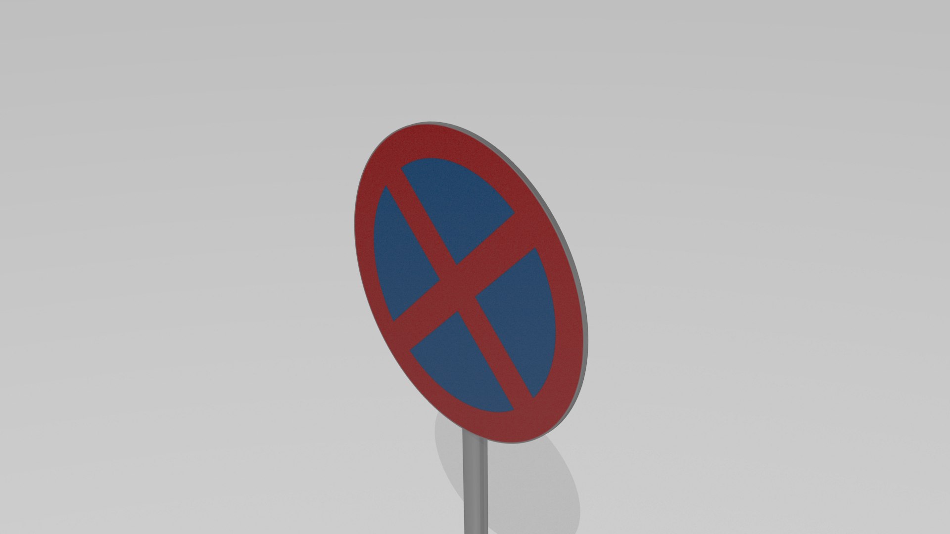 3d obj stopping sign