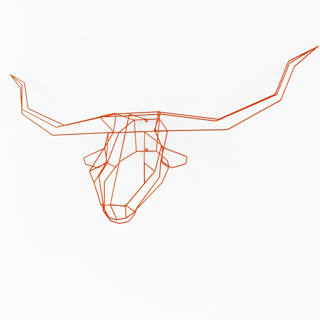 3d Geometric Animals Trophy Heads Model