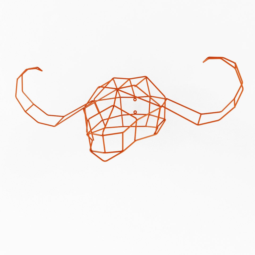 3d Geometric Animals Trophy Heads Model