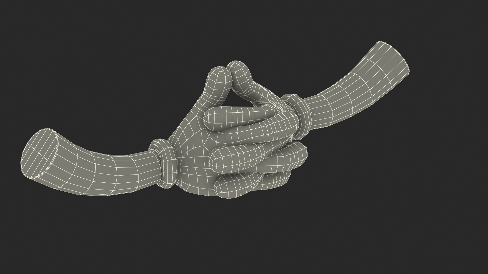 3D Cartoon Hands Fingers Locked Pose - TurboSquid 1982297