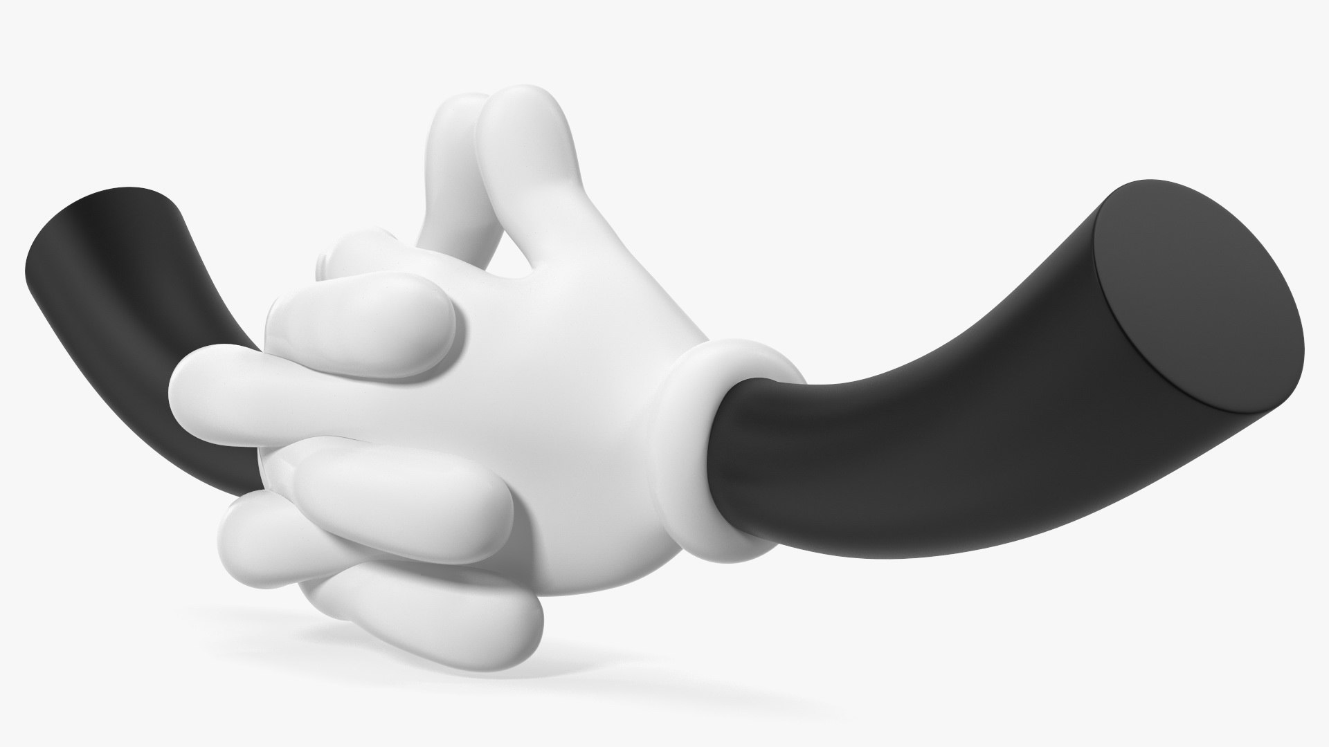 3D Cartoon Hands Fingers Locked Pose - TurboSquid 1982297