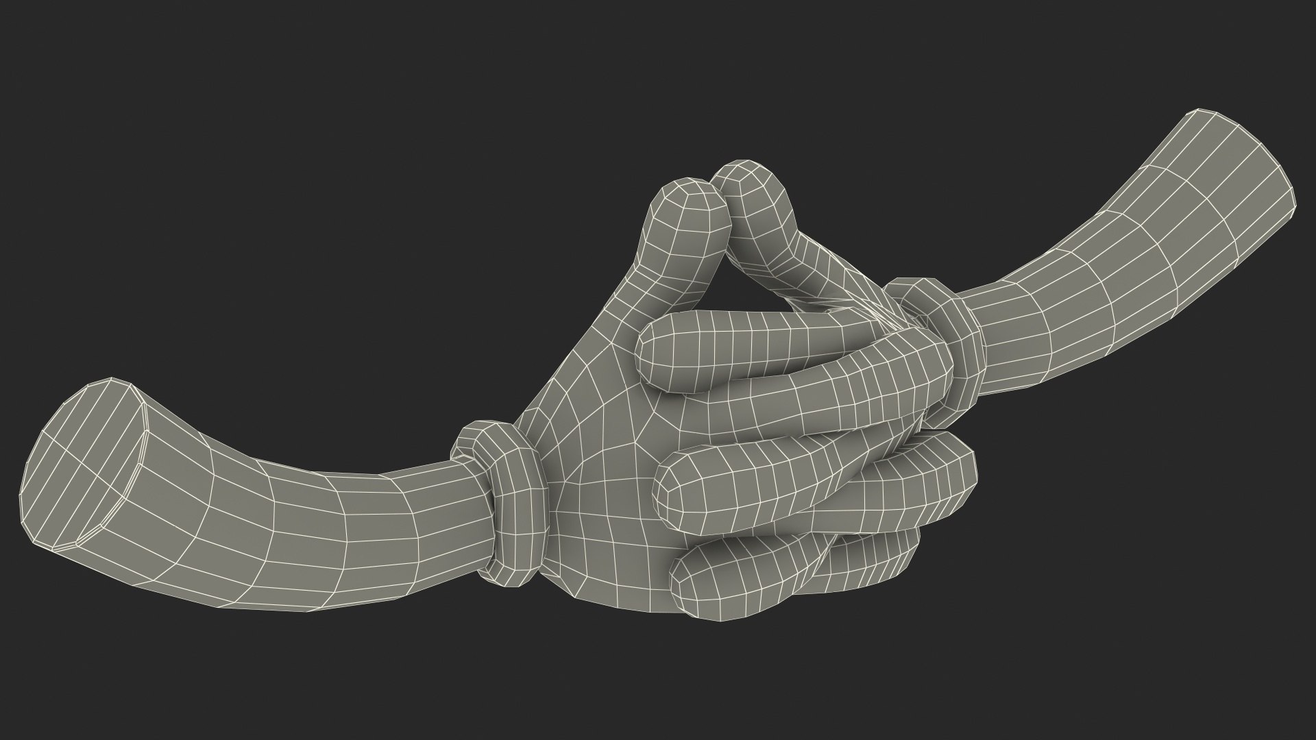 3D Cartoon Hands Fingers Locked Pose - TurboSquid 1982297