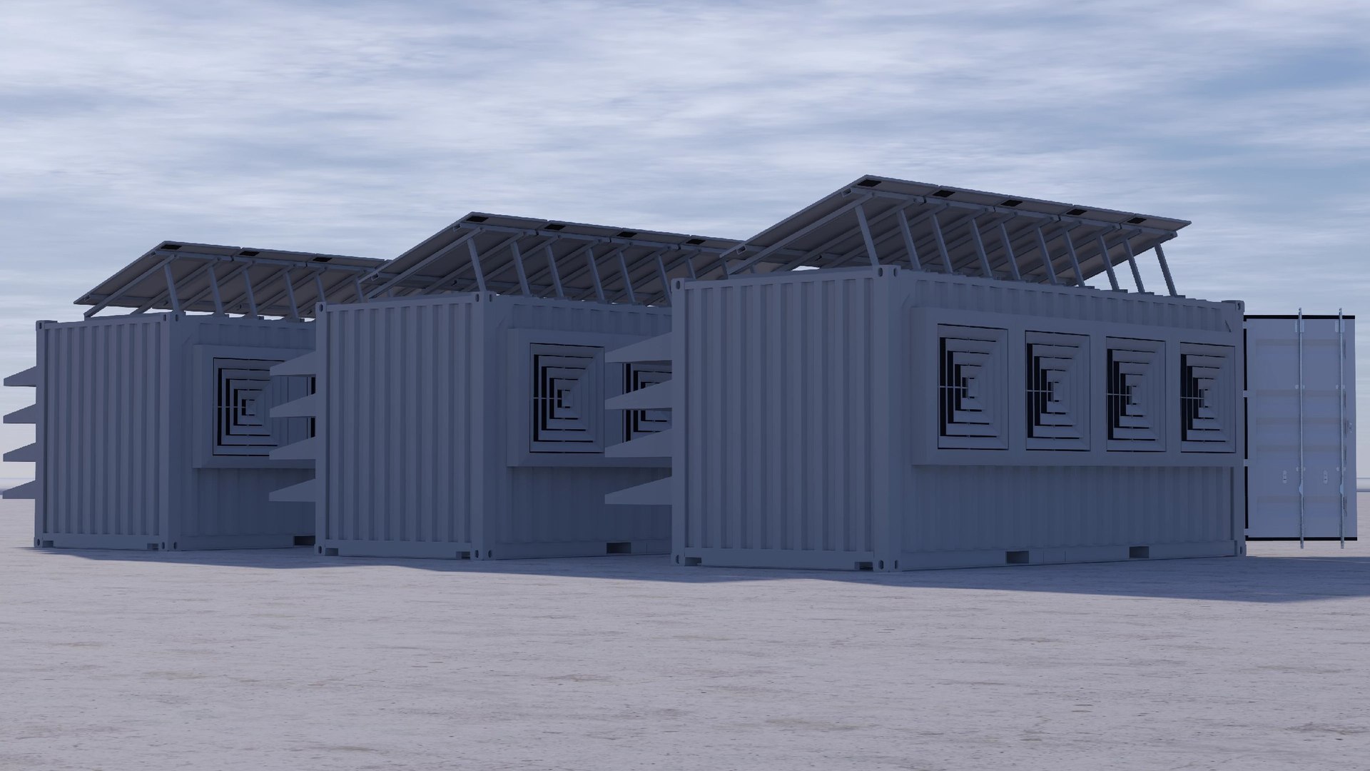 Container Data Center 3D Model - TurboSquid 1864588