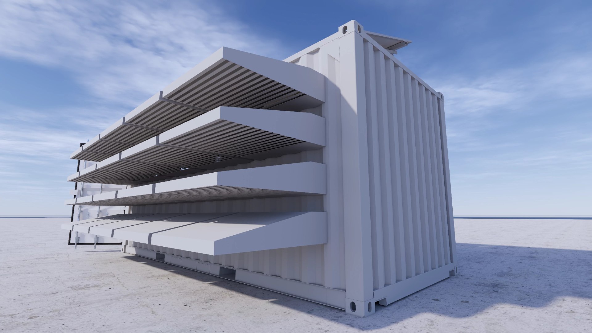 Container Data Center 3D Model - TurboSquid 1864588