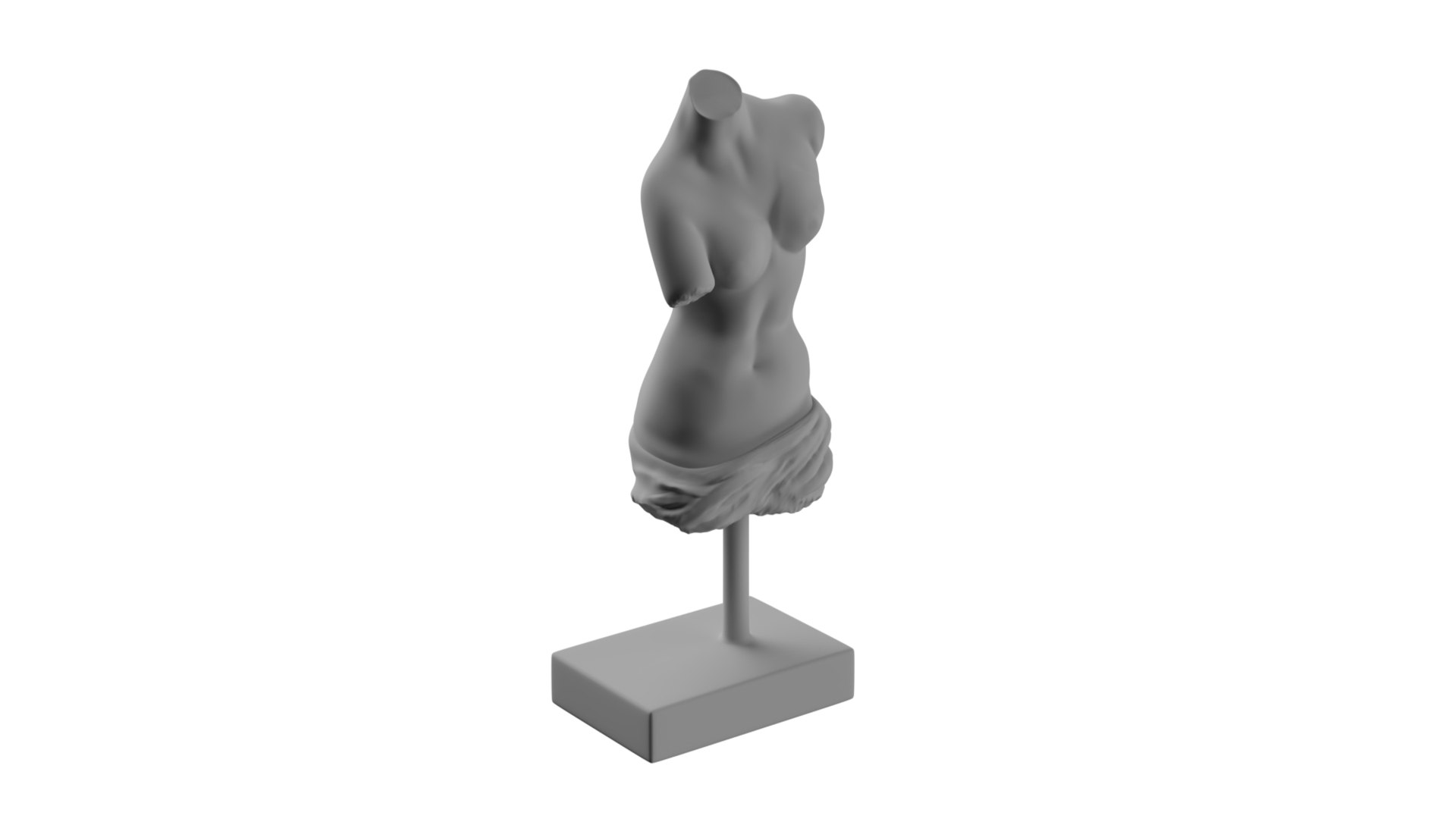3D Roman Female Torso Statue Model - TurboSquid 2225311