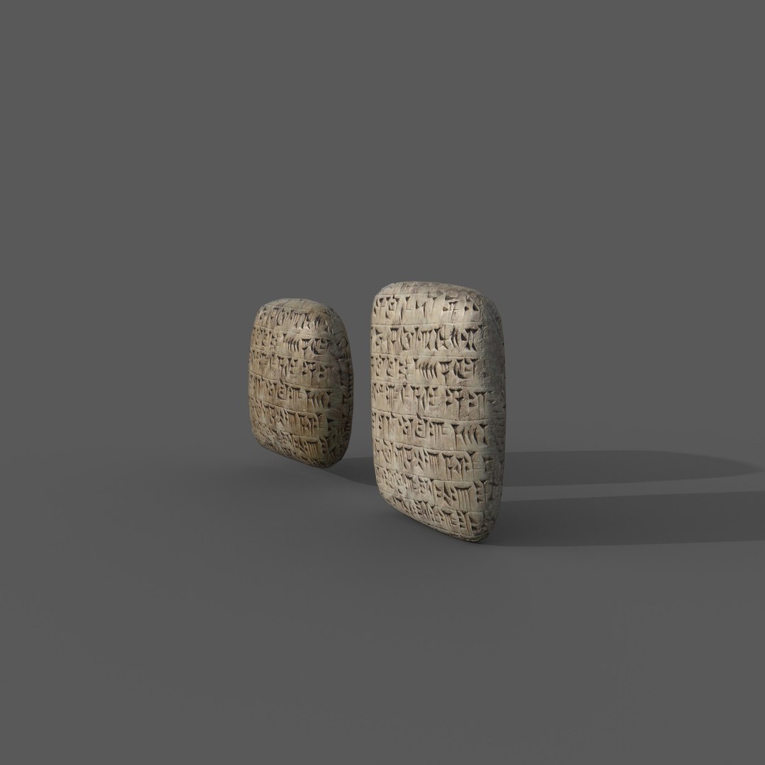 3d Cuneiform Clay Tablets