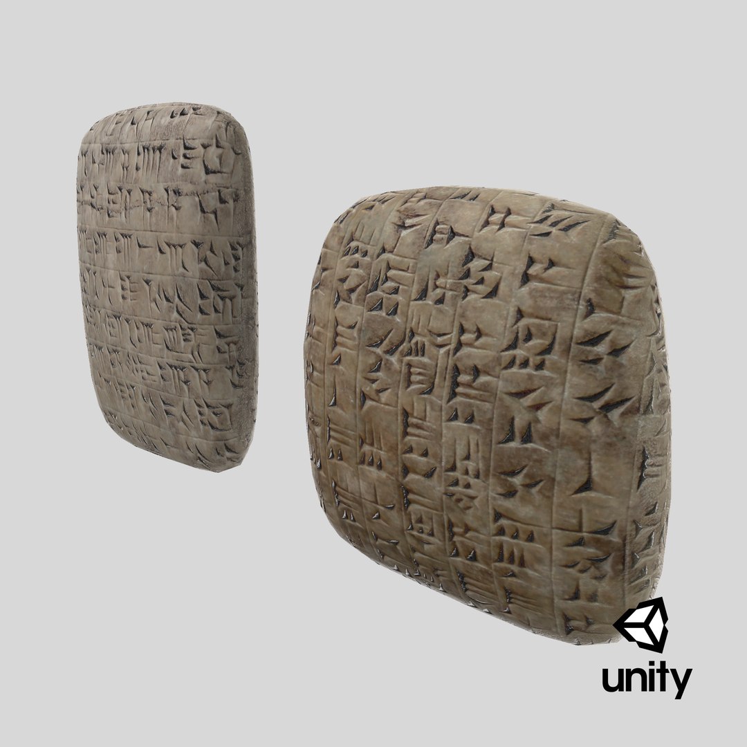 3d Cuneiform Clay Tablets