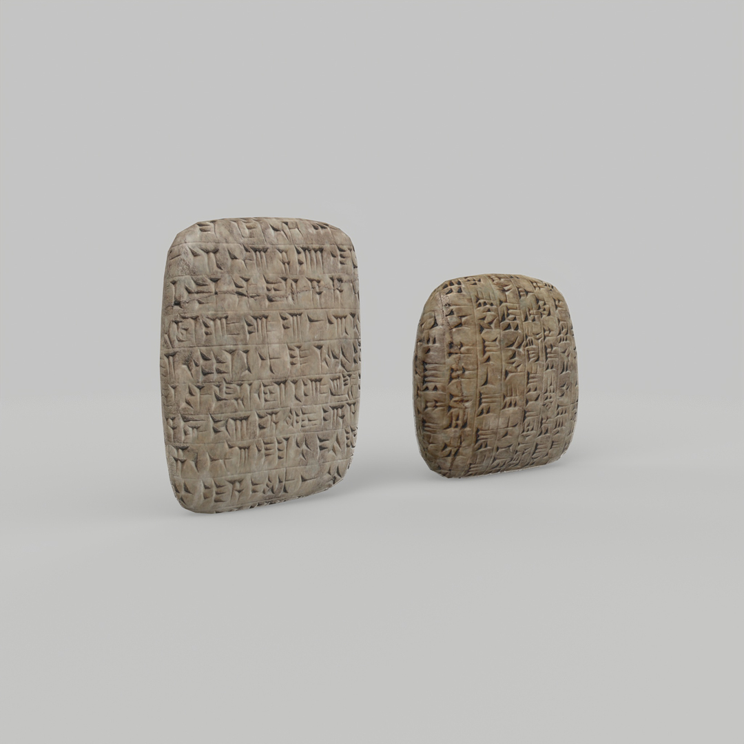 3d Cuneiform Clay Tablets