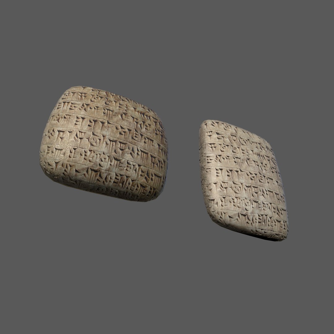 3d Cuneiform Clay Tablets
