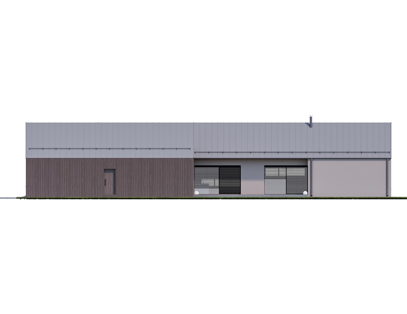 Family House 24 - Created With Fully Parametric Revit Families 3D Model ...