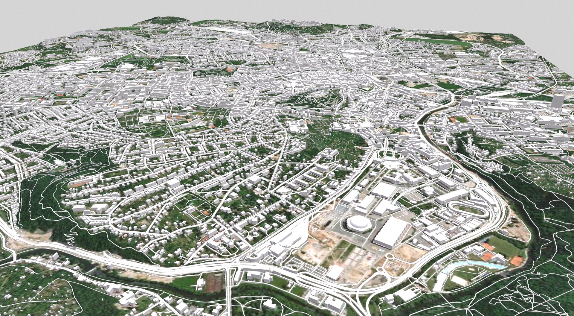 3D Model Cityscape Brno Czech Republic - TurboSquid 2406094