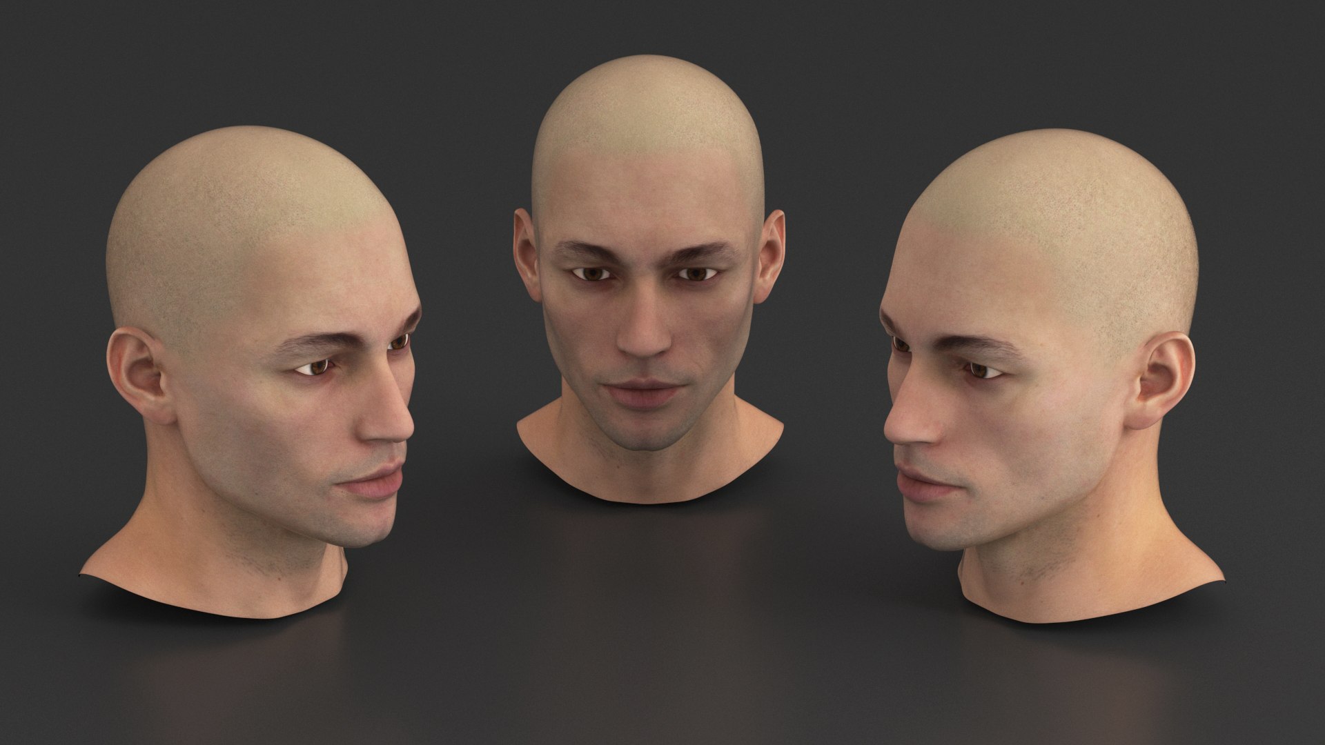 Male Heads Collection 3D Model - TurboSquid 2298936