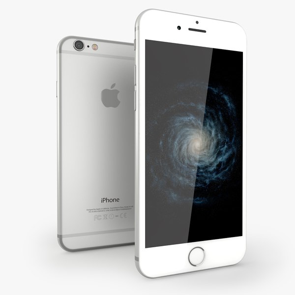 3ds max iphone 6 silver mobile phone