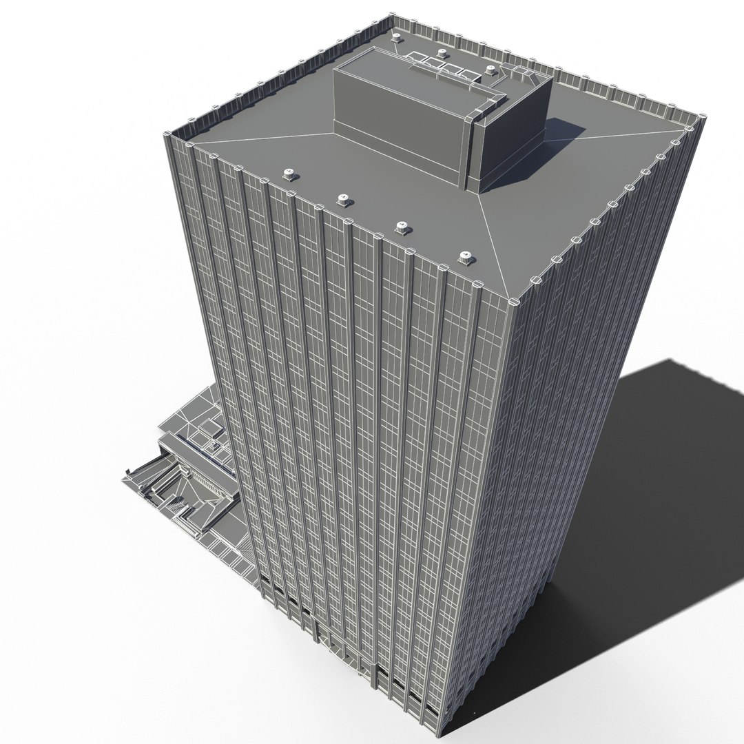3d office building model