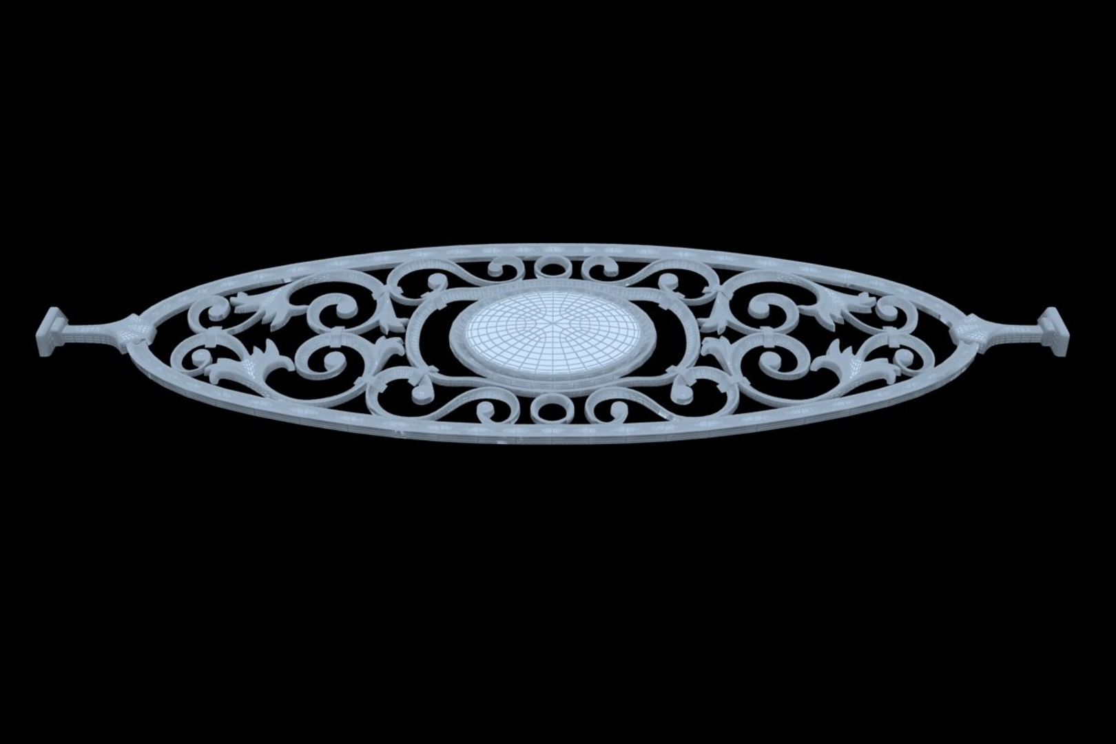 3d Model Ornamental Grille