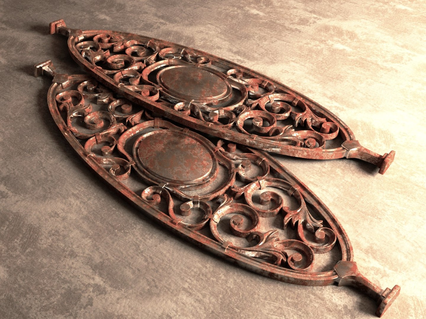 3d Model Ornamental Grille