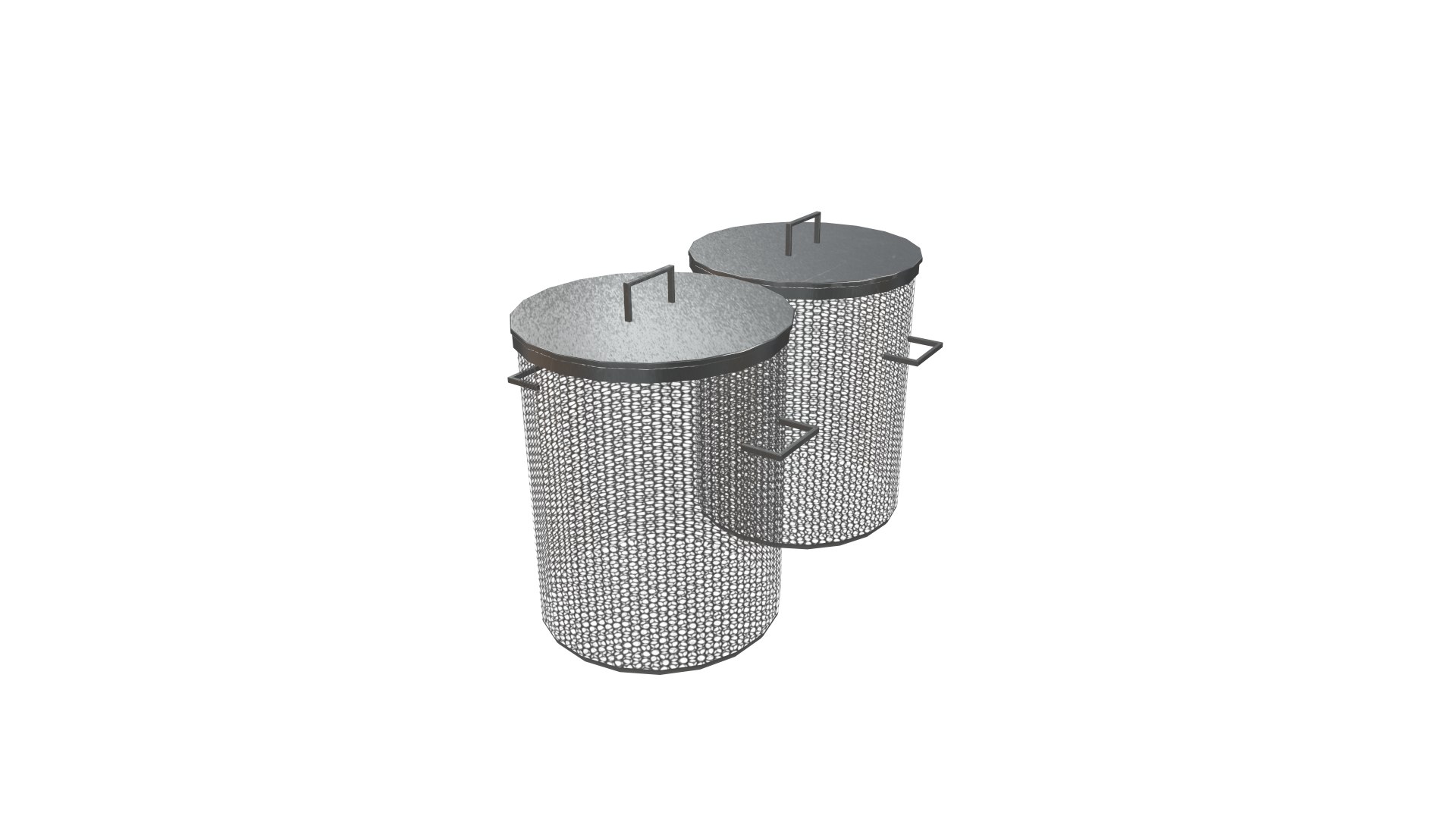 Dustbin 3D model - TurboSquid 2172668